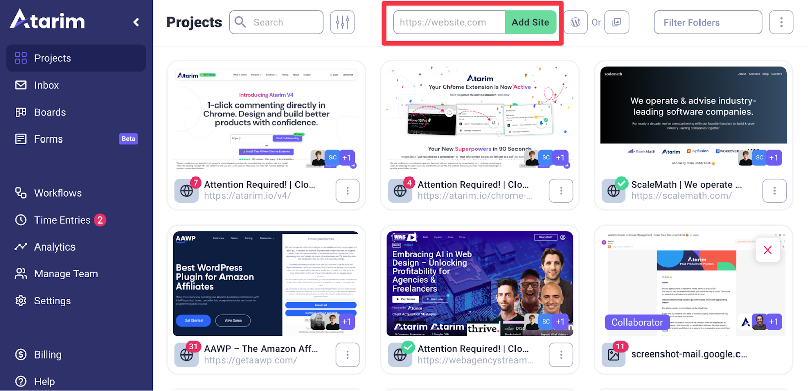 How To Create A Project (1-Click, Chrome Extension, WordPress Plugin) | Atarim